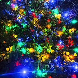 TAYNGUANG Solar Fairy Lights Outdoor, 33ft 100 LED Solar Powered Garden Lights Outside 8 Modes Waterproof Solar String Lights for Trees Patio Fence Wedding Party Christmas Decor