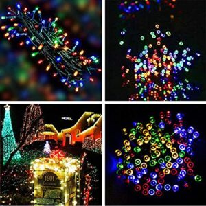 TAYNGUANG Solar Fairy Lights Outdoor, 33ft 100 LED Solar Powered Garden Lights Outside 8 Modes Waterproof Solar String Lights for Trees Patio Fence Wedding Party Christmas Decor