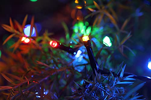 TAYNGUANG Solar Fairy Lights Outdoor, 33ft 100 LED Solar Powered Garden Lights Outside 8 Modes Waterproof Solar String Lights for Trees Patio Fence Wedding Party Christmas Decor