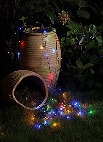 TAYNGUANG Solar Fairy Lights Outdoor, 33ft 100 LED Solar Powered Garden Lights Outside 8 Modes Waterproof Solar String Lights for Trees Patio Fence Wedding Party Christmas Decor