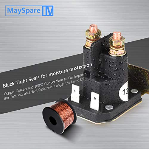 MaySpare Starter Solenoid Compatible With John Deere AM133094, MTD 725-04439 Cub Cadet Lawn Tractor