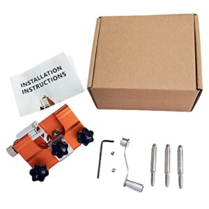 firlar chainsaw sharpener kit, chainsaw chain sharpening jig, hand crank chainsaw blade sharpener, portable chainsaw sharpening tool for chain, lumberjack, garden worker, 3 grinding head