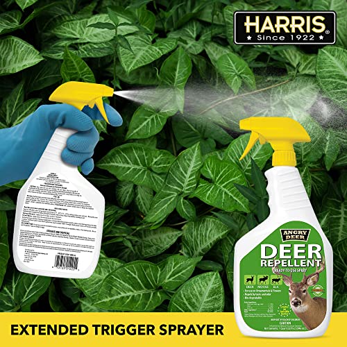 Harris Deer Repellent, Long Lasting Ready to Use Plant Safe Formula, 32oz