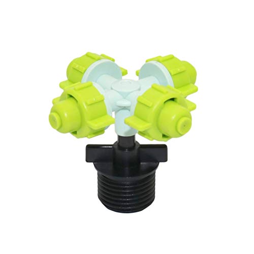 Xiaochen Lawn Irrigation Garden Watering 5 Pieces of Cross-Atomization Nozzle Garden Greenhouse Atomization Spray Nozzle Agricultural Tools Mist Sprayer (Color : Light Green)