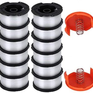 AF100 Replacement Spool for Black and Decker AF-100-3ZP AF-100-BKP,30-Foot,0.065-Inch,(AF-1003ZP) fits GH900 GH600 GH610 String Trimmer 30ft 0.065" Trimmer Line Replacement Spool Refills (12 + 2 )