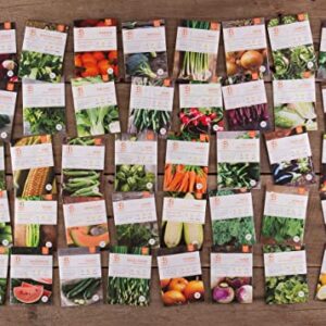 Bentley Seed Co. Set of 40 Vegetable Seeds for Planting - Gardening Seeds to Grow in a Garden or Indoors - Get your own Seeds for Planting Vegetables - Herb Seeds - Garden Seeds Vegetable Variety Pack