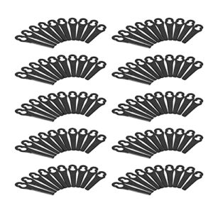 100pcs trimmer head blades set plastic trimmer replacement cut blade for lawn mower garden accessories cordless grass strimmer