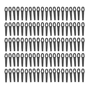 100pcs Trimmer Head Blades Set Plastic Trimmer Replacement Cut Blade For Lawn Mower Garden Accessories Cordless Grass Strimmer