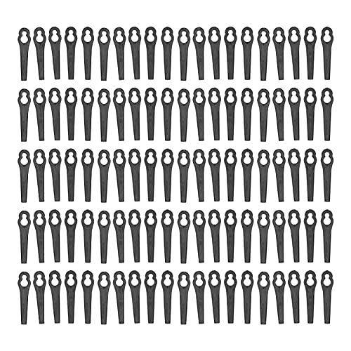 100pcs Trimmer Head Blades Set Plastic Trimmer Replacement Cut Blade For Lawn Mower Garden Accessories Cordless Grass Strimmer