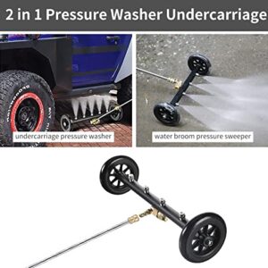 Hydro Jet High Pressure Power Washer Wand for Garden and Dual-Function Undercarriage Cleaner, Surface Cleaner for Pressure Washer