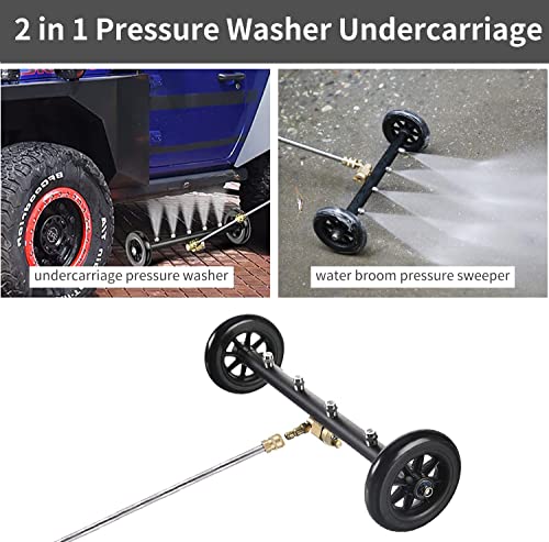 Hydro Jet High Pressure Power Washer Wand for Garden and Dual-Function Undercarriage Cleaner, Surface Cleaner for Pressure Washer