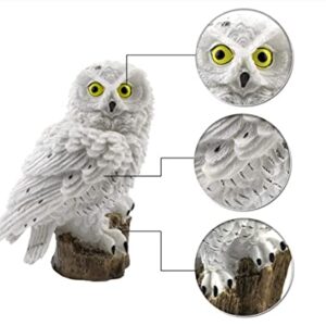 LED Garden Lights - Solar Night Lights Owl Shape Solar-Powered Lawn Lamp - Waterproof, Energy Saving (Warm White)