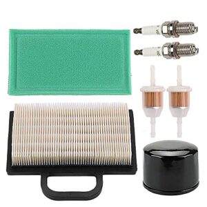 miu11286 gy21056 air filter + am125424 oil filter + am116304 fuel filter fits john deere la120 la130 la140 la150 l120 la135 la145 d130 d140 lawn mower maintenance kit parts