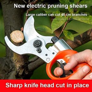 Professional Electric Pruning Shears 450W Electric Shears Pruner for Fruit Tree Garden Scissors 36V Electric Pruning Shear Orchard (Size : 30mm) (Size : 45mm)