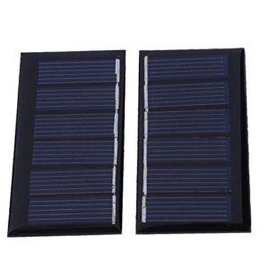 2pcs solar panel, 3v 80ma 20.5% high conversion efficiency polycrystalline silicon solar panel for garden lighting emergency lights advertising lights