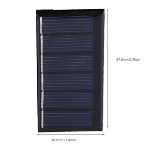 2pcs Solar Panel, 3V 80MA 20.5% High Conversion Efficiency Polycrystalline Silicon Solar Panel for Garden Lighting Emergency Lights Advertising Lights