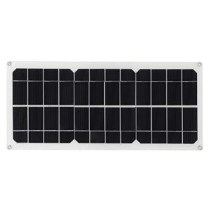 RvSky Garden Supplies 10W Flexible Solar Panel Clip Cable Battery Charging for Boat Motorhome