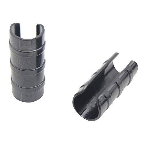 QDJUNE Garden Buildings Tube Clip 1.26 inch Black Greenhouse Clips Greenhouse Frame Pipe Tube Film Clip Connector Kit Pack of 10, Can Clamping Something Outer Diameter of 1.22-1.3in