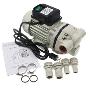 diaphragm irrigation self priming electric water pump;large flow pump 10.6 gpm, 115vac, 23psi, 14.3lb, lift 11m, power 350w (pump-540b), white, (pump-540)