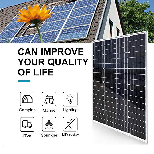 1120W Wind Solar Power Off Grid 24V Battery Charging Kit : 400W Wind Turbine + 6pcs 120W Solar Panel + Controller & Accessories for Home Garage Garden Farm Cabin