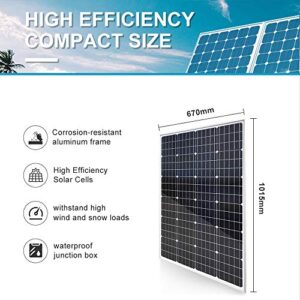 1120W Wind Solar Power Off Grid 24V Battery Charging Kit : 400W Wind Turbine + 6pcs 120W Solar Panel + Controller & Accessories for Home Garage Garden Farm Cabin