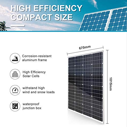 1120W Wind Solar Power Off Grid 24V Battery Charging Kit : 400W Wind Turbine + 6pcs 120W Solar Panel + Controller & Accessories for Home Garage Garden Farm Cabin