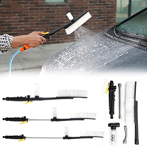 High Pressure Power Washer 5 in 1 Pressure Washer High Pressure Cleaning Tools High Pressure Water Metal Water High Pressure Powered Garden Sprinkler Car Care Cleaning Kit (A, One Size)