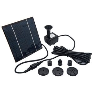 maso 7v 1.4w 180l/h solar panel powered water feature pump garden pool pond aquarium fountain brushless for bird bath pond pull garden – power pump：jt-180（ce/rohs/ip68） dc7v，140ma