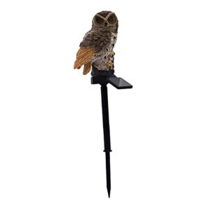 leefasy, garden lamp ip65 waterproof owl solar led lights landscape lamp stake light, for outside wedding walkway pathway ornaments