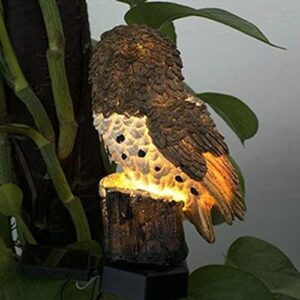 Leefasy, Garden Lamp IP65 Waterproof Owl Solar LED Lights Landscape Lamp Stake Light, for Outside Wedding Walkway Pathway Ornaments