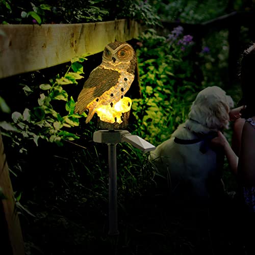 Leefasy, Garden Lamp IP65 Waterproof Owl Solar LED Lights Landscape Lamp Stake Light, for Outside Wedding Walkway Pathway Ornaments