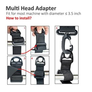 AKUATUZ Trimmer Strap for Weed Eater Shoulder Strap Easy Release Brush Cutter Harness Compatible with EGO String Trimmer, Leaf Blower