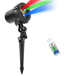 christmas laser lights, outdoor garden laser lights projector with moving rgb waterproof for christmas holiday