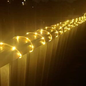 ILUMDECOOD 120V LED Rope Lights, 10M 33ft, Retro Warm White 2700K, Indoor or Outdoor Use, Linkable, Perfect for Deck, Garden, Patio, Landscape Lighting, Camping, Party, Bedroom Décor, Waterproof