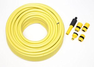 onestopdiy 35m braded professional anti kink heavy duty hose garden hosepipe + fittings