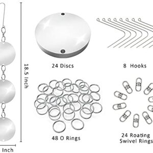 Mageloly 24 Pack Bird Deterrent, Pigeon Woodpecker Deterrent for House Bird Repellent Devices Outdoor, Bird Scare Disc Keep Birds Away