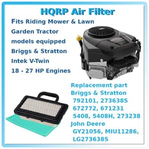 HQRP Filter Kit Compatible with John Deere 125 135 145 LA135 LA120 LA130 LA135 LA140 LA145 LA150 LA155 X130R X140 X155R X165 155C 190C D130 D140 D150 D160 Lawn Garden Tractor