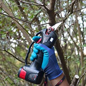 KOMOK Electric Pruning shears, Professional Cordless Battery Powered Pruning Shears Tree Branches Cutter with LED Display, 1"/25mm Cutting Diameter, 6-8 Working Hours