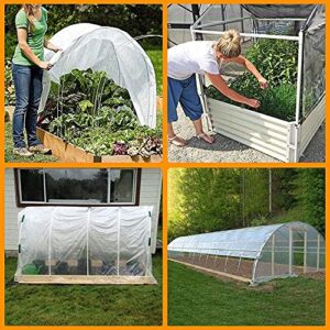 Clear Tarps Heavy Duty Waterproof for Greenhouse Garden Patio,10 X 13