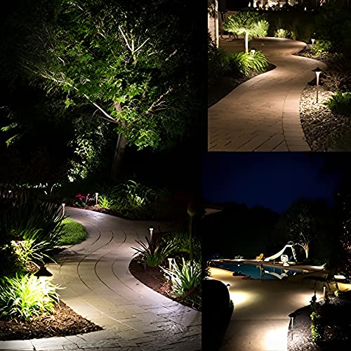 Arrownine Landscape Lighting Path Lights Low Voltage 12V AC/DC,Cast Aluminum Construction Replaceable G4 LED Bulb for Outdoor Pathway Lights,Walkway Garden Yard Driveway Lights 2-Pack Bronze Finish