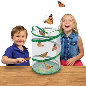 Insect Lore - 3 Pack Butterfly Habitat, Pavilion, Garden, and Mini Garden Insect Mesh Cages, Pop Up Terrarium