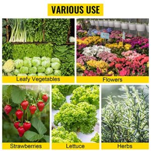 VEVOR Hydroponics Growing System, 72 Sites 8 Food-Grade PVC-U Pipes, 4 Layers Indoor Planting Kit with Water Pump, Timer, Nest Basket, Sponge, for Fruits, Vegetables, Herbs, White