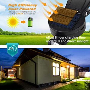 4 Pack Solar Spot Lights,LED Solar Garden Lights, Outdoor Solar Lights, Clip Solar Light Fence Lights, Waterproof Solar Spotlights for Fence Deck Garage Patio Porch