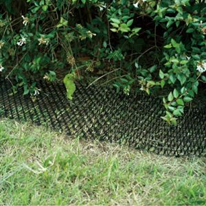 Dorgerove 13ft Prickle Strip Dig Stopper, Garden Scat Spike Mat with 20 Extra Heavy Duty Metal Staples (Weather Resistant, Humane Pet and Wildlife Deterrent from Digging)