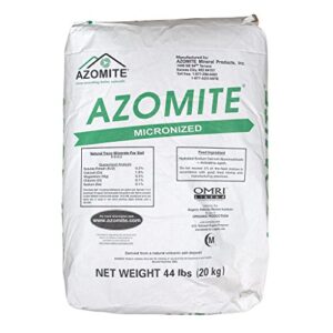 raw supply azomite organic trace mineral powder-67 essential minerals for you & your garden bag, 44 lb, tan, azomite-44-4