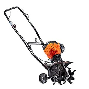 BLACK+DECKER BXGCU225 21AK225C936 9-Inch 25cc 2-Cycle Gas Powered Cultivator/Tiller, Black and Orange