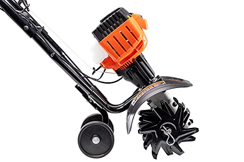 BLACK+DECKER BXGCU225 21AK225C936 9-Inch 25cc 2-Cycle Gas Powered Cultivator/Tiller, Black and Orange