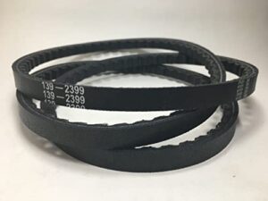 genuine toro oem (fits exmark) 139-2399 cog belt for toro timecutter and exmark quest riding mowers, black