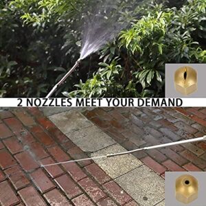 NC 2021 Upgrade Extendable Hydro Jet Washer High Pressure Power Washer Wand Water Hose with Nozzle Auto Watering Sprayer Flexible Garden Watering Sprayer for Car Wash and Window Washing