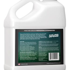 Exterminators Choice Slug and Snail Spray | 1 Gallon | Repels Most Common Types of Slugs and Snails | Natural, Non-Toxic Formula | Quick, Easy Pest Control | Safe Around Kids & Pets